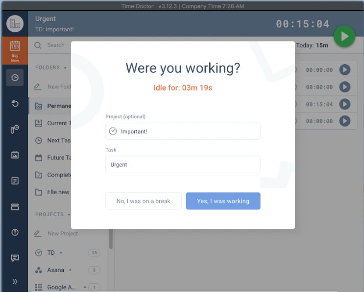 For Managers and Administrators: Idle Limit and Manual Time Allowance